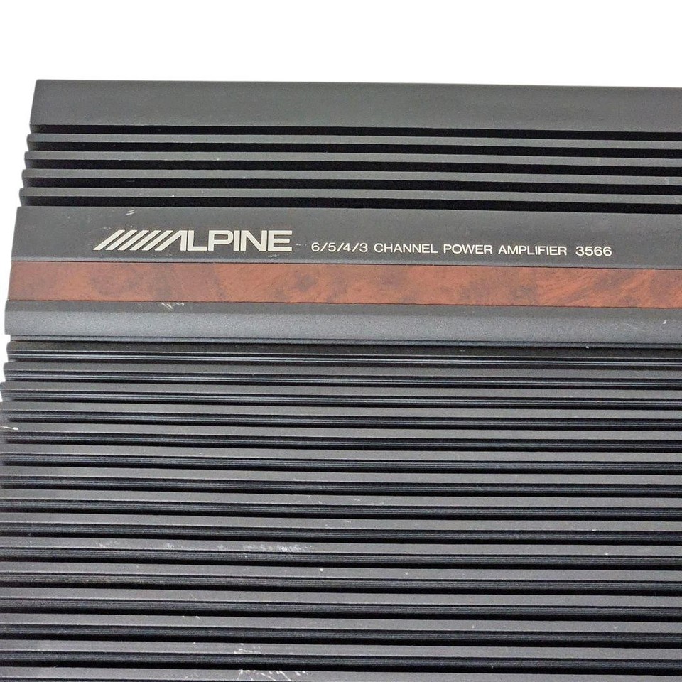 Alpine 3566 Power Amplifier 600W Tested 6ch 5ch 4ch High Performance ...