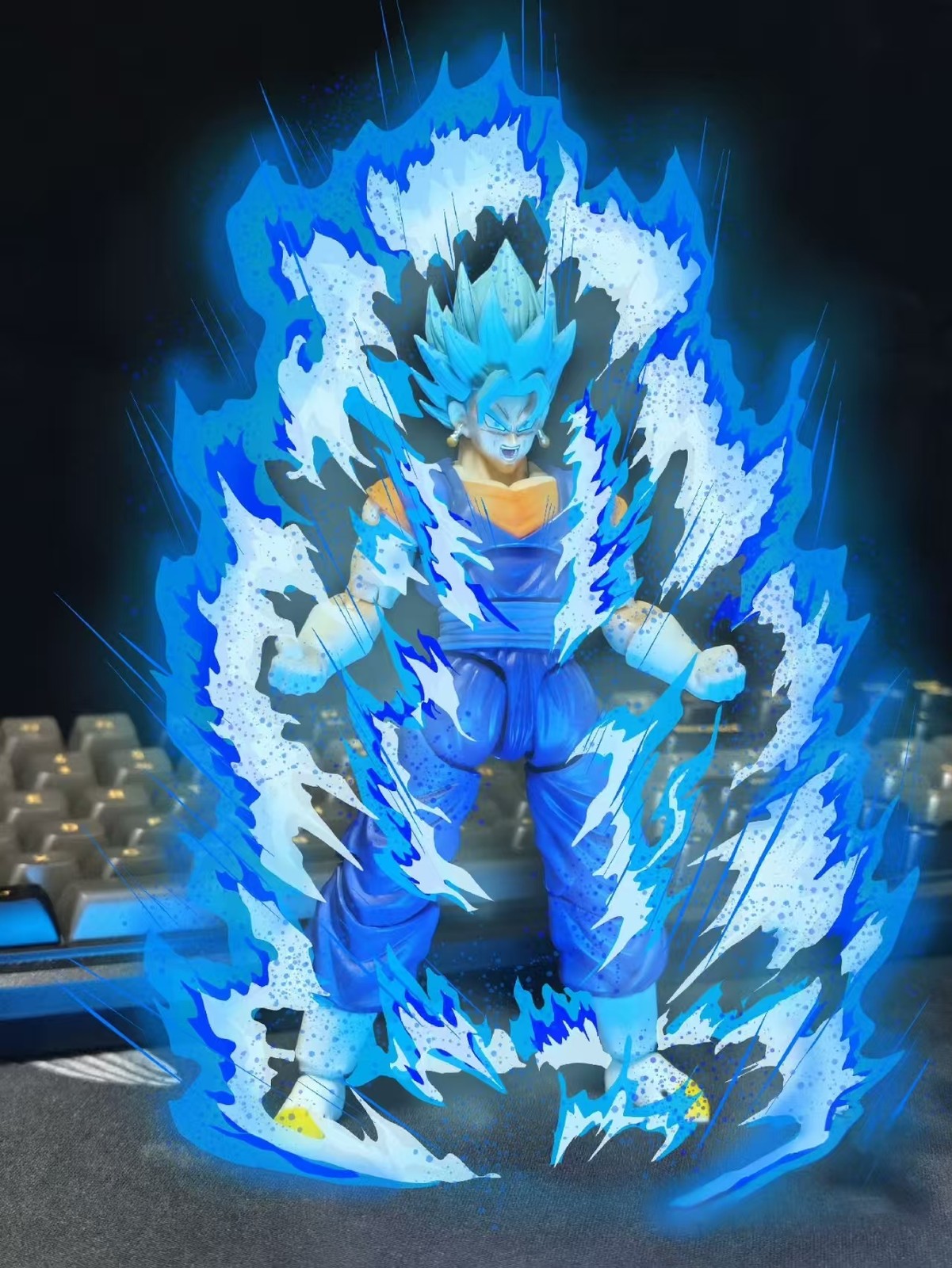 OC Toys 001 SHF Vegetto Super Saiyan Blue Vegito 1/12 Head Sculpt Kit ...