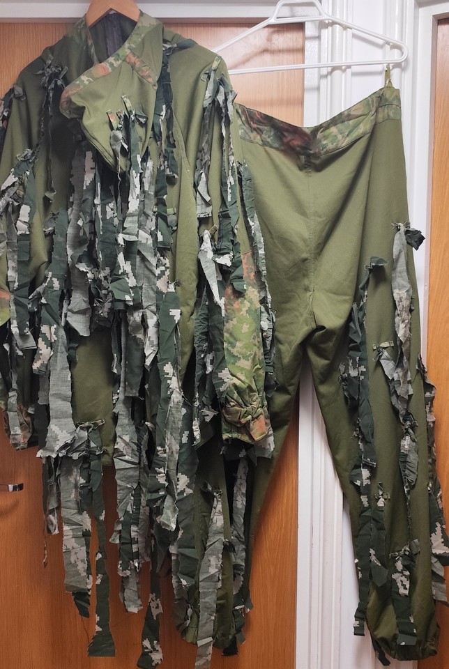 Russian SSO SPOSN Sniper Ghillie Masking Suit Palma Amoeba Camouflage ...