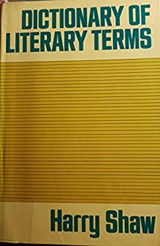 Dictionary of Literary Terms Hardcover Harry Shaw 9780070564909| eBay