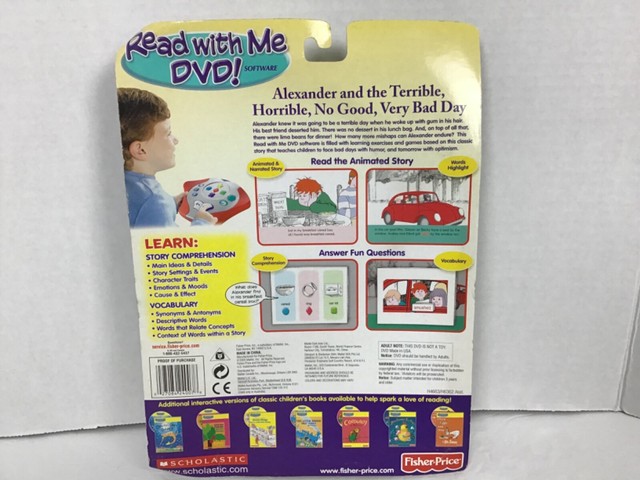 Read With Me DVD Scholastic Alexander and The Terrible Horrible No Good ...
