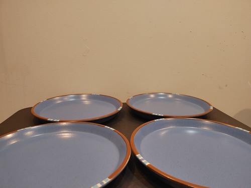 Dansk Mesa Sky Blue Dinner Plates Set (3) Japan 10 5/8” Heavy Stoneware ...