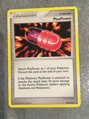 Plus Power 112/127 Platnium Trainer Pokemon Card Single Rare ...
