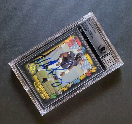William Refrigerator Perry Signed Auto 1991 Wild Card #103 BAS BGS 10 ...
