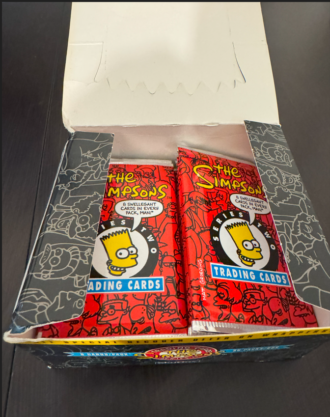 Simpsons Trading Cards (18) Sealed Packs 1994 Skybox Simpsons Series 2 ...