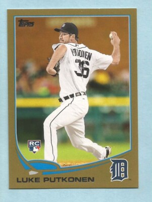 2013 Topps Baseball Update GOLD Luke Putkonen US43 Detroit Tigers ...