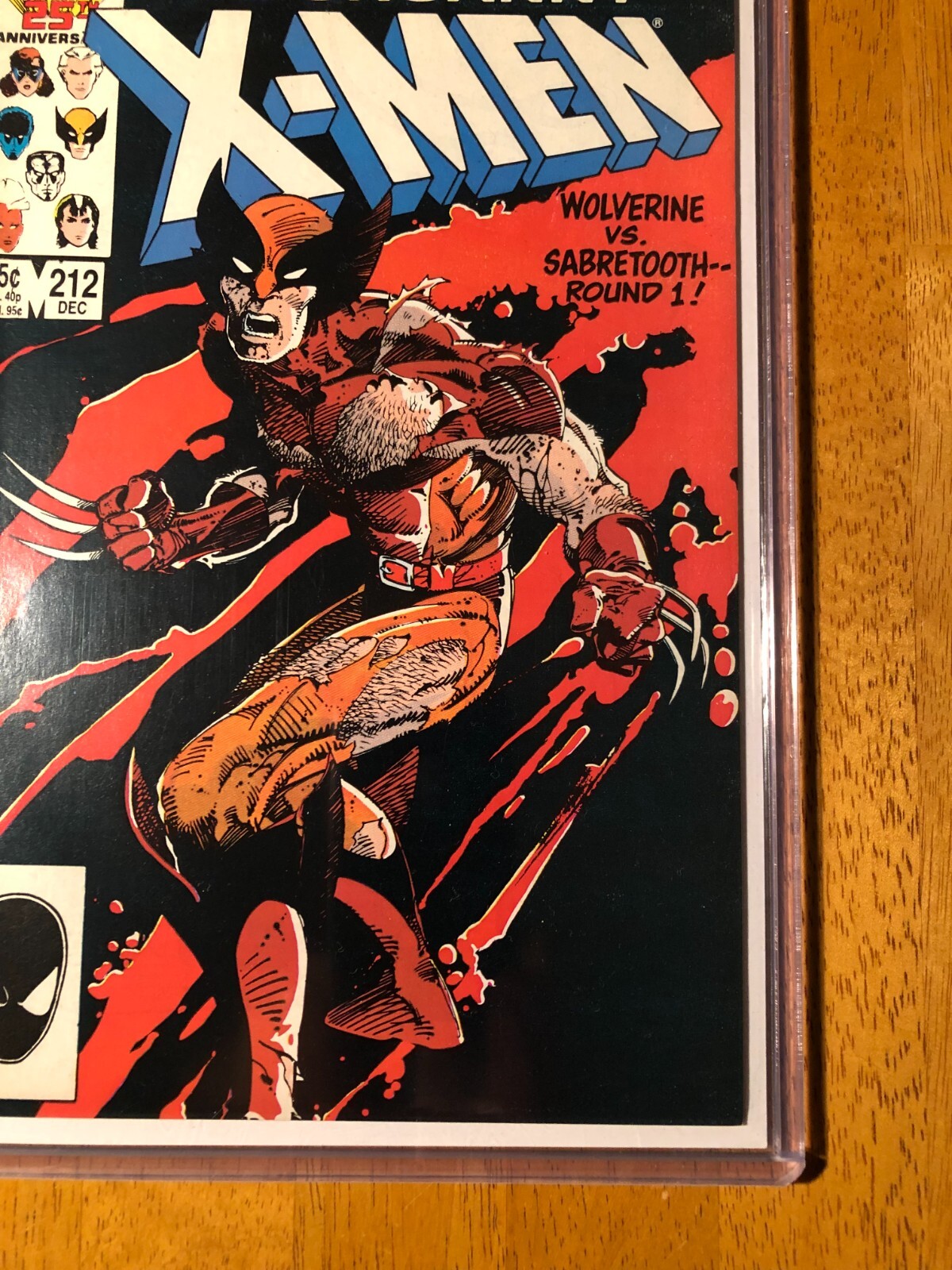 Uncanny X-Men #212 1986 NM+ WOLVERINE VS SABERTOOTH SHADOWCAT ...