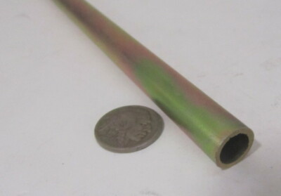 Yellow Zinc Steel Tube, 1/2" OD x .402" ID x .049" Wall x 6 Foot Length ...
