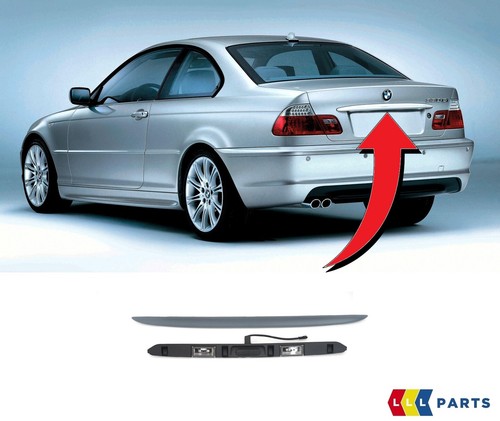 NEW BMW GENUINE 3 SERIES E46 COUPE TRUNK LID GRIP TRIM HANDLE WITH KEY ...