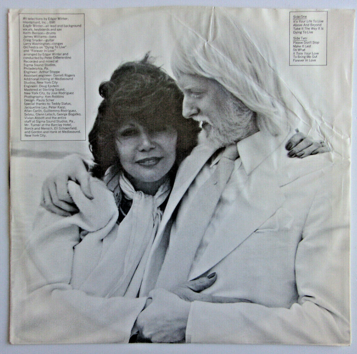 EDGAR WINTER - The Edgar Winter Album - Vinyl LP 1st Press 1979 JZ35989 ...