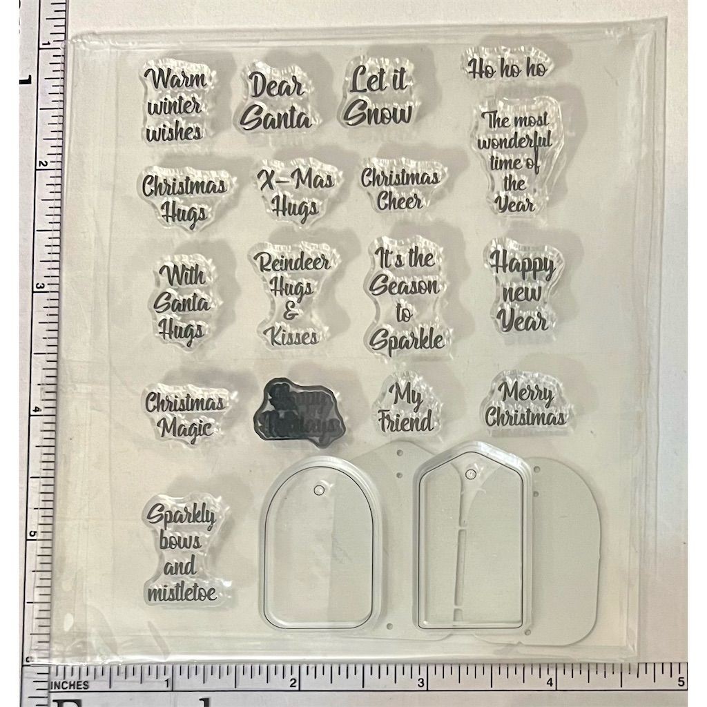 Fiskars "It's the Season" Clear Stamp Set - 19 Stamps & 2 Dies ...