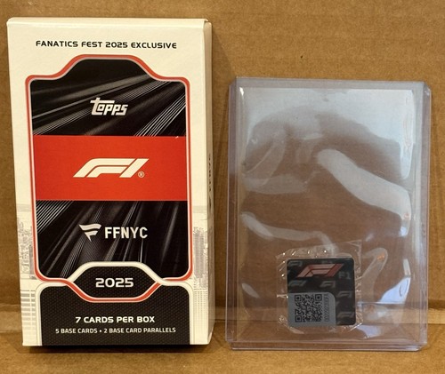 Topps Fanatics Fest NYC 2025 F1 Formula 1 Card Box EMPTY With Authentic ...