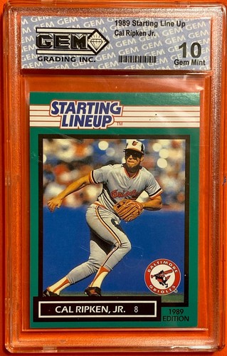 1989 CAL RIPKEN JR STARTING LINEUP CARD GEM MINT 10 CENTERED FRONT ...