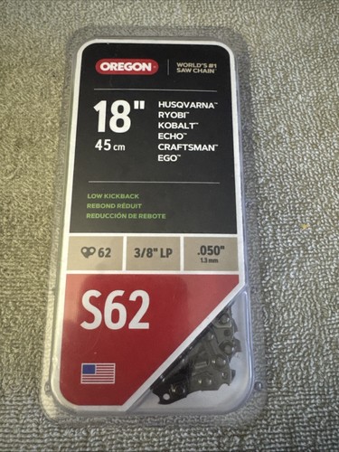 Oregon S62 Chainsaw Chain for 18" Bar - Fits Husqvarna, Echo, Poulan ...