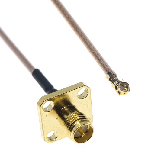 RP-SMA Female 4 Holes Flange to MHF SW-23 SW23 Micro RF coax MS156 ...