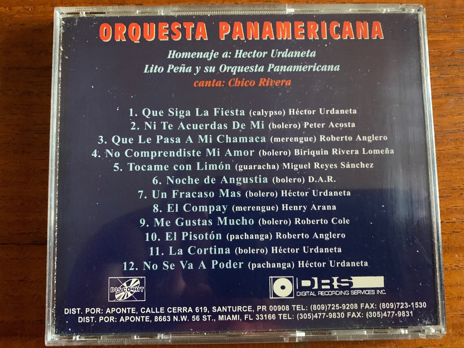 Lito Peña Y su Orquesta Panamericana CD Homenaje a: Héctor Urdaneta. | eBay