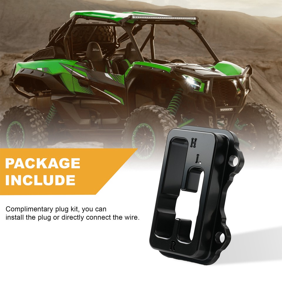 Shifter Gate for Kawasaki KRX 1000/KRX 1000-4, Black Anodized Shift ...