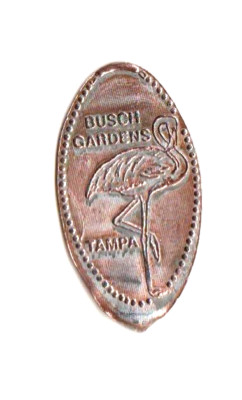 Elongated Penny "BUSCH GARDENS TAMPA" Flamingo Tampa FL RETIRED Zinc | eBay