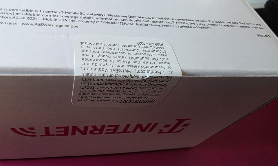 T-Mobile Internet Wi-Fi Mesh Access Point New & Sealed! FZET06204000J ...