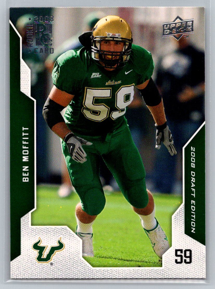 2008 Upper Deck Draft Edition #8 Ben Moffitt South Florida Bulls ...
