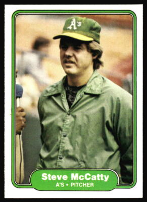 1982 Fleer Steve McCatty #99 Oakland Athletics | eBay