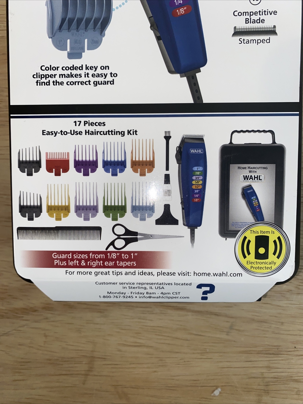 Wahl Color Code 17pc Professional Hair Clippers Trimmers Complete Kit ...