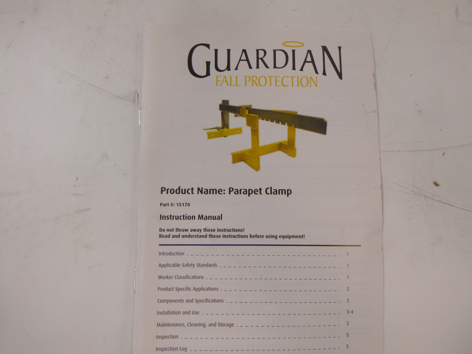 Guardian Fall Protection 15170 Parapet Clamp Guardrail System | eBay