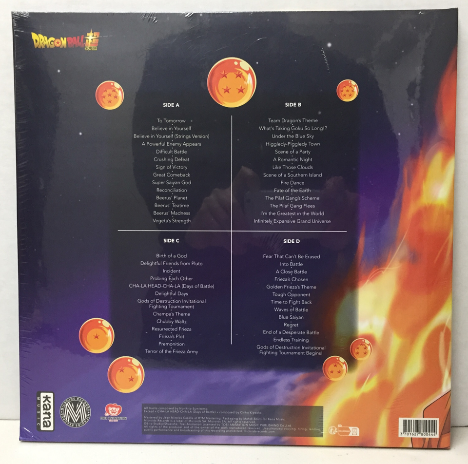 NEW sealed DRAGON BALL SUPER Original Soundtrack Vol. 1 VINYL Record ...