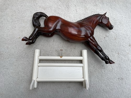 Breyer Peter Stone Jumping Sport Horse Decorator Woodgrain Glossy ...