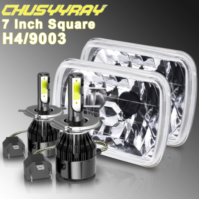 Pair 7X5 7X6" Led Headlight For Ponti-ac Firebird 1982-1990 Truck 105W ...
