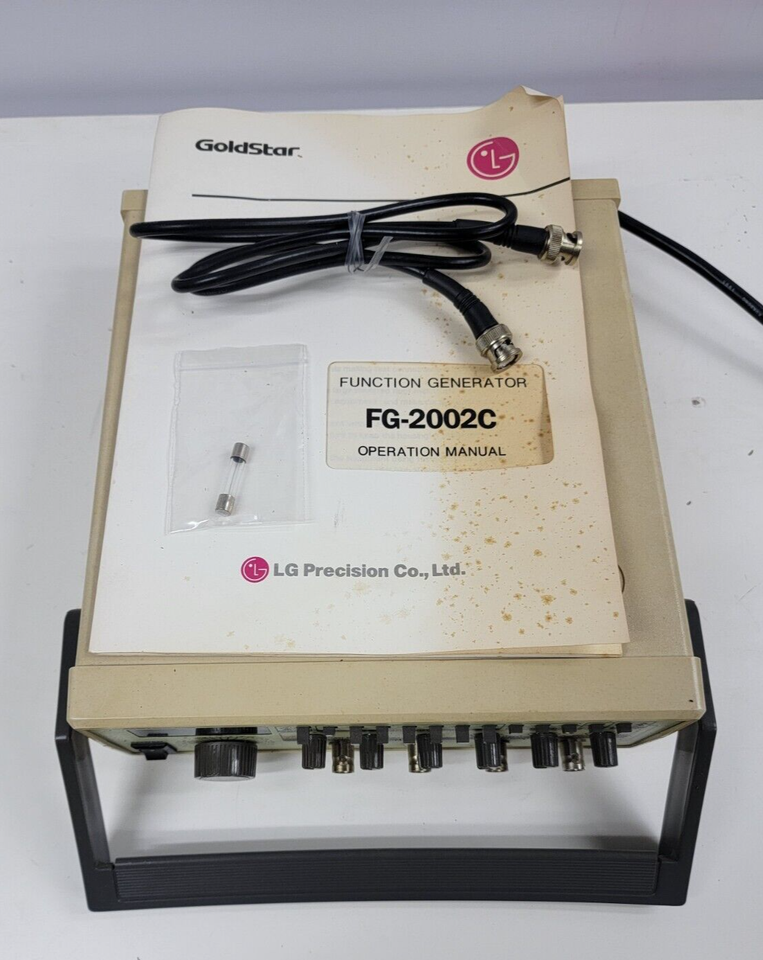 Goldstar FG-2002C Function Generator/ Operation Manual / Bnc Cable / Spare Fuse | eBay