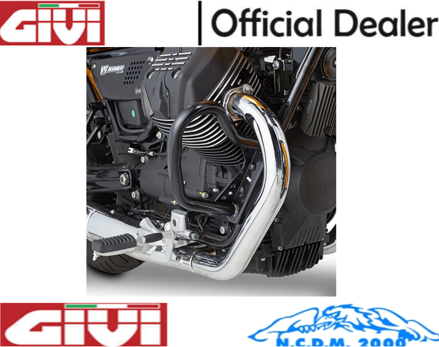 Tubular Black Paramotor GIVI Motorcycle Guzzi V7 III Stone/Special 2017 ...