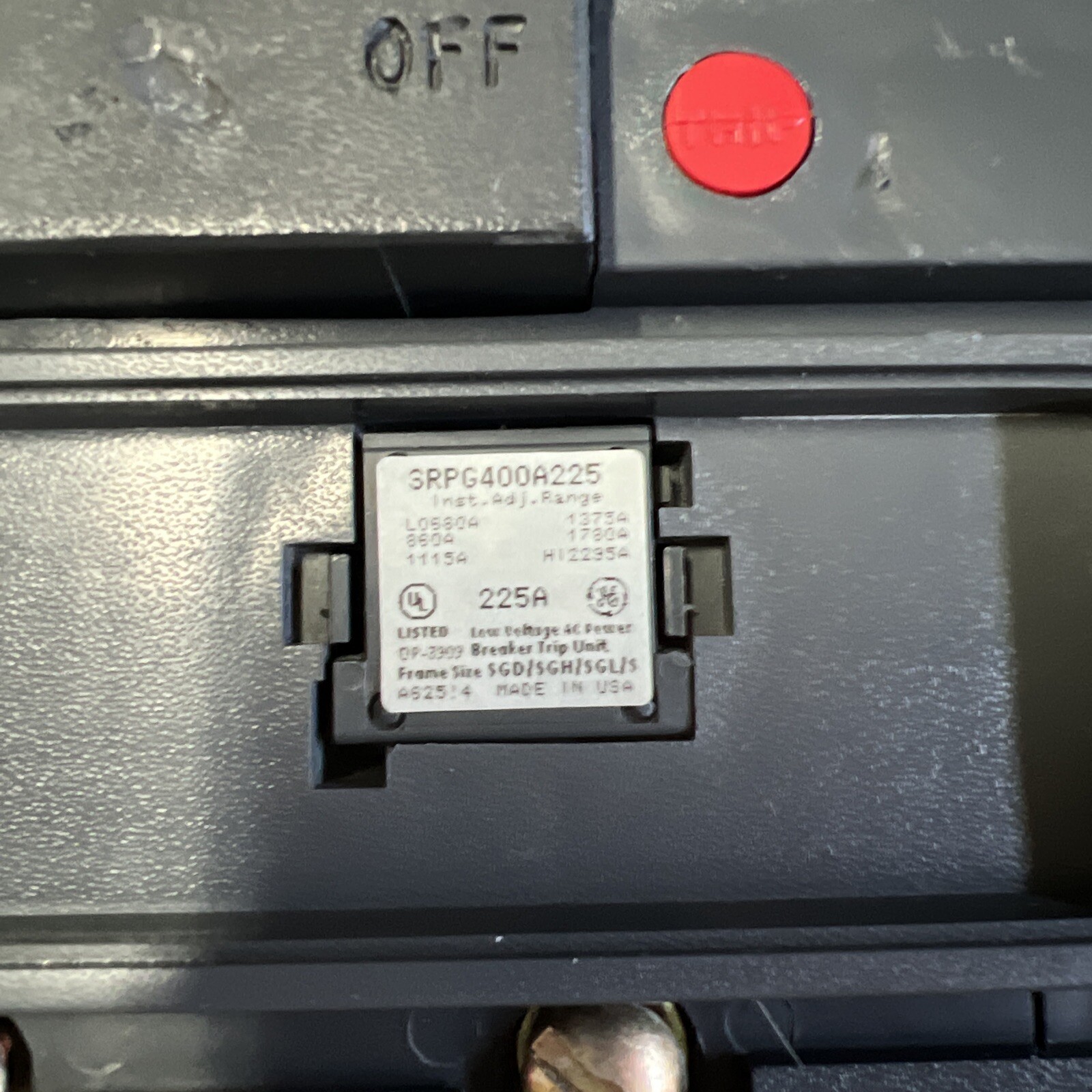 GE SGLA36AT0400 Spectra RMS Circuit Breaker - Gray for sale online | eBay