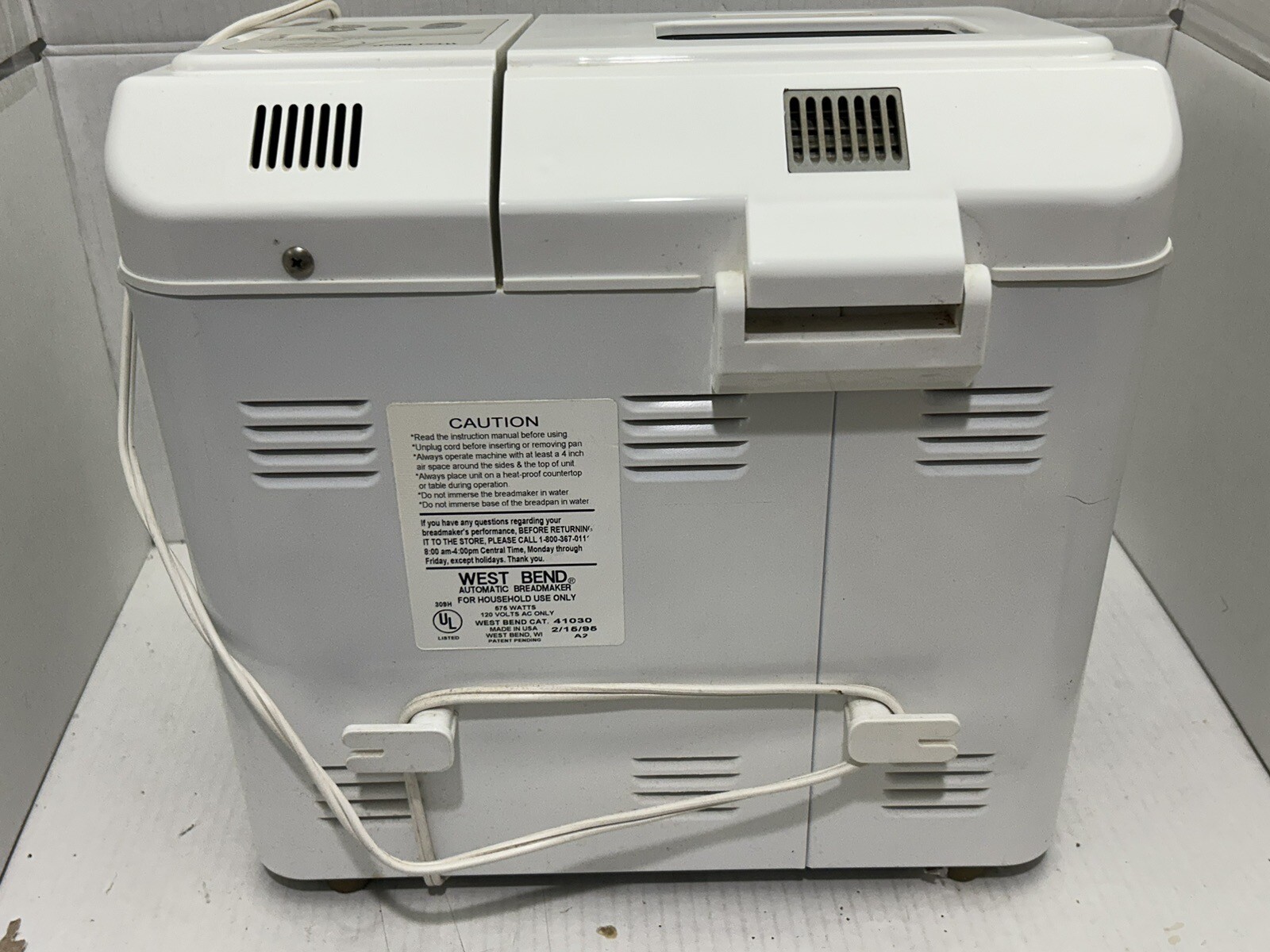 West Bend Bread Machine & Dough Makers American's Best Automatic Model ...