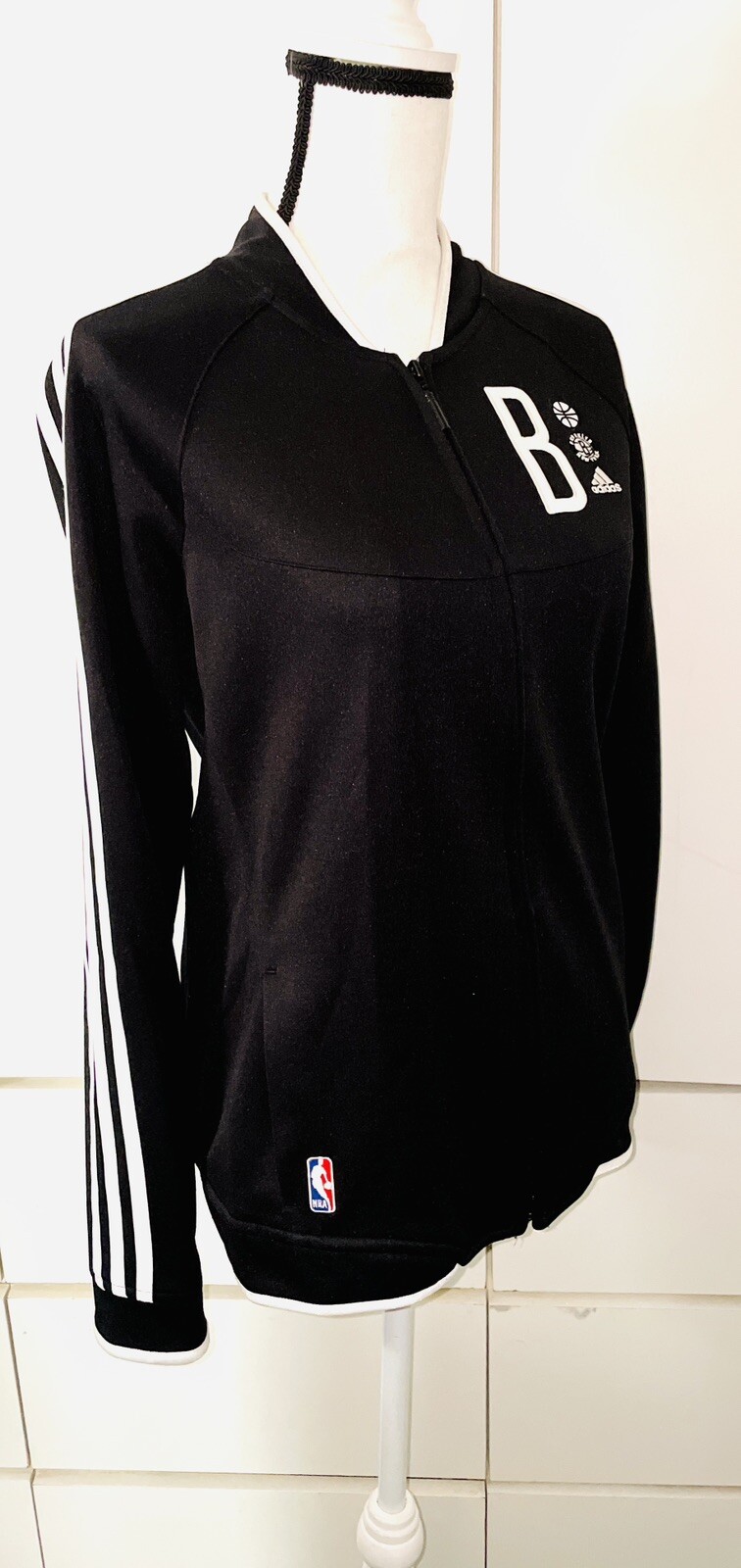 ADIDAS WOMENS ON HOME COURT WNBA BROOKLYN (NETS) ZIP UP BASKETBALL ...