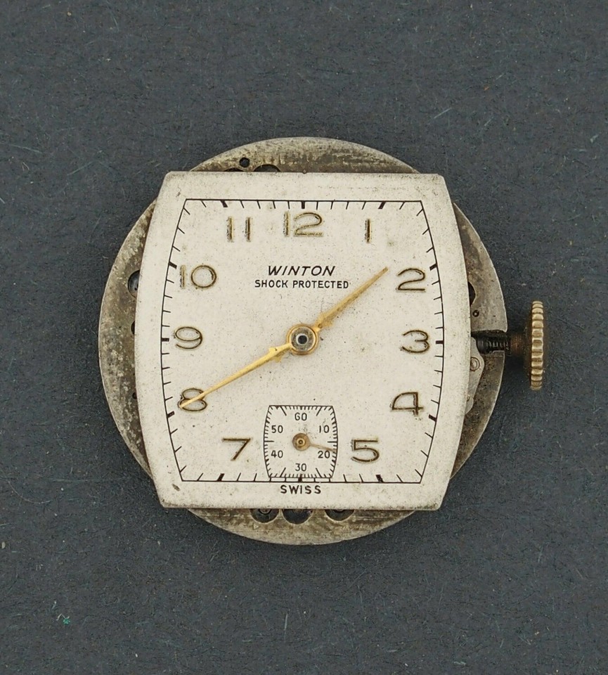 Vintage Winton 14-8 15J Wrist Watch Movement for Parts or Repairs #W137 ...