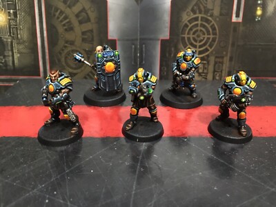 5x Palanite enforcers Subjugators Painting Commission Necromunda Dark ...