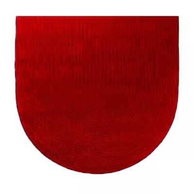Oval Area Rug 6' x 4' Red Cotton | Renovator's Supply | eBay