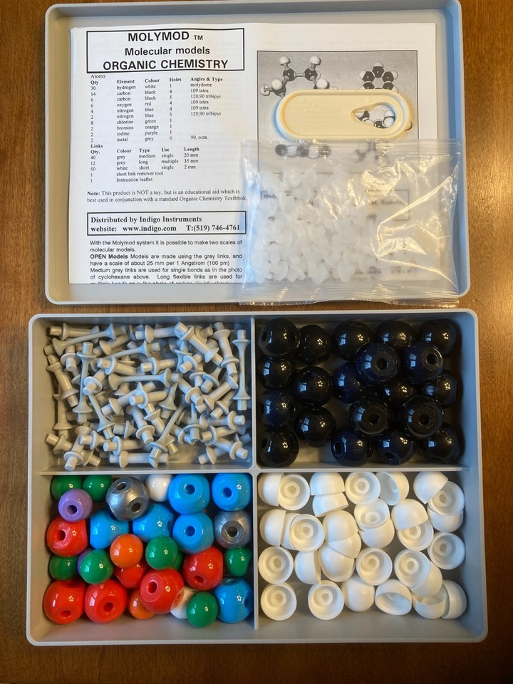 Molymod molecular model set for organic stereochemistry #62053 | eBay