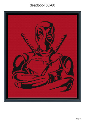 Deadpool blanket pattern, 50x60", written and graph pattern included | eBay