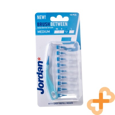 JORDAN BRUSH BETWEEN M Toothbrush for Between Teeth Flossers 0.6 mm 10 ...