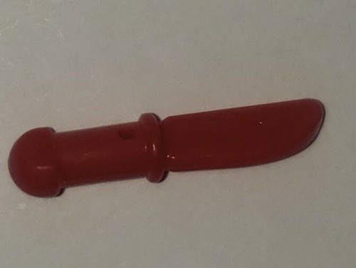 LEGO Piece Part Minifigure Size Red Knife Tool City? Pirate? | eBay
