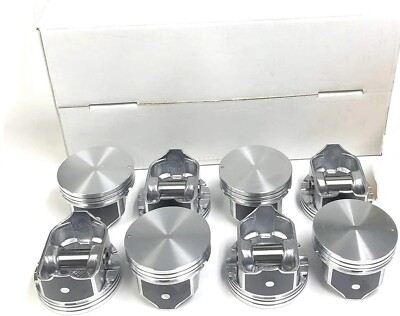 Chevy 4.8L 5.3L Silvolite Hypereutectic Flat Top .020" Pistons Set ...