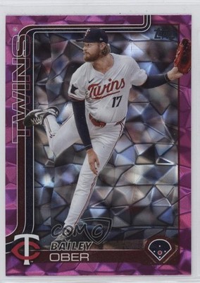 2025 Topps Series 1 Pink Diamante Foil Bailey Ober #12 | eBay