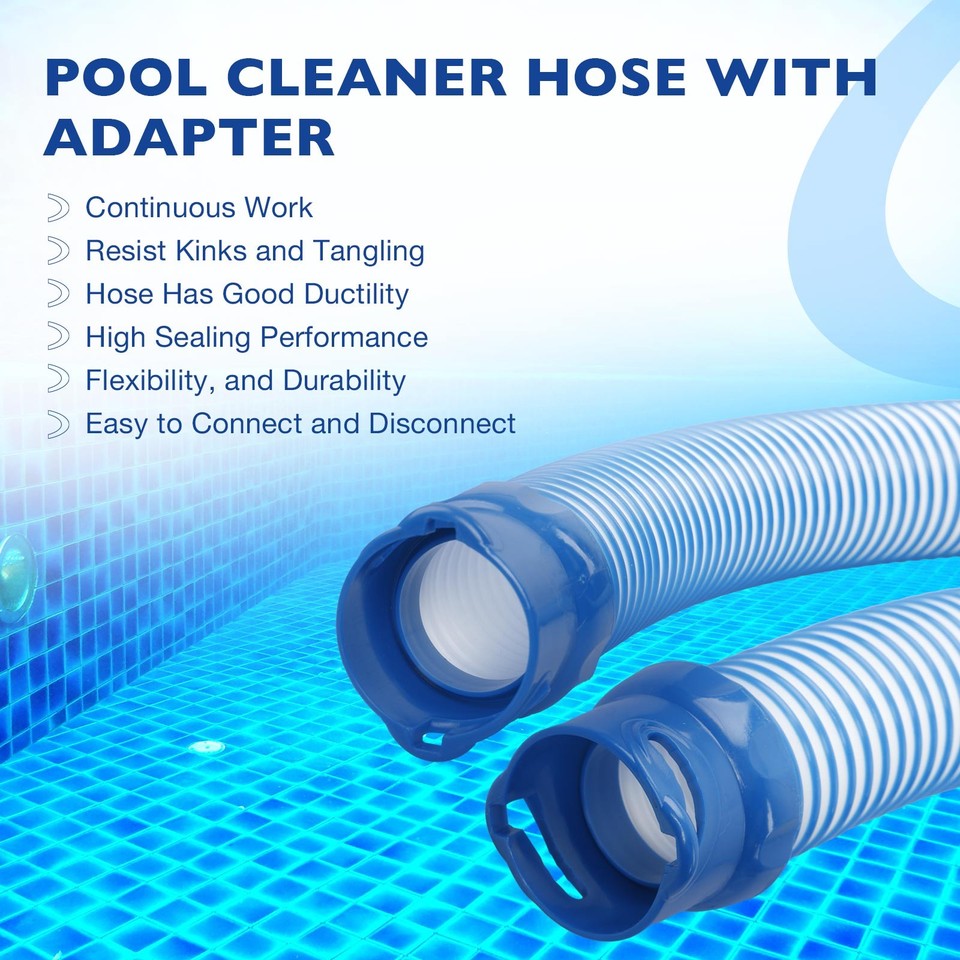 5Pcs 39" Pool Cleaner Twist Lock Hose Fit Baracuda Zodiac MX6 MX8 X7 T5 ...