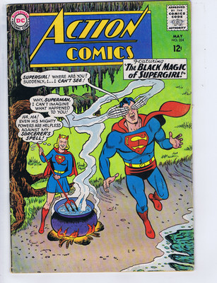 Action Comics #324 DC Pub 1965 '' The Black Magic of Supergirl ! '' | eBay