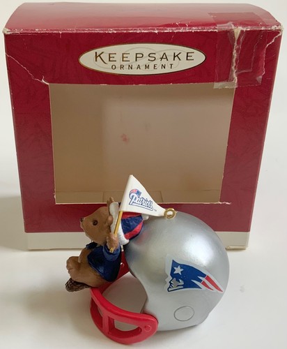 Vintage Hallmark Keepsake Ornament New England Patriots Helmet NFL Team ...