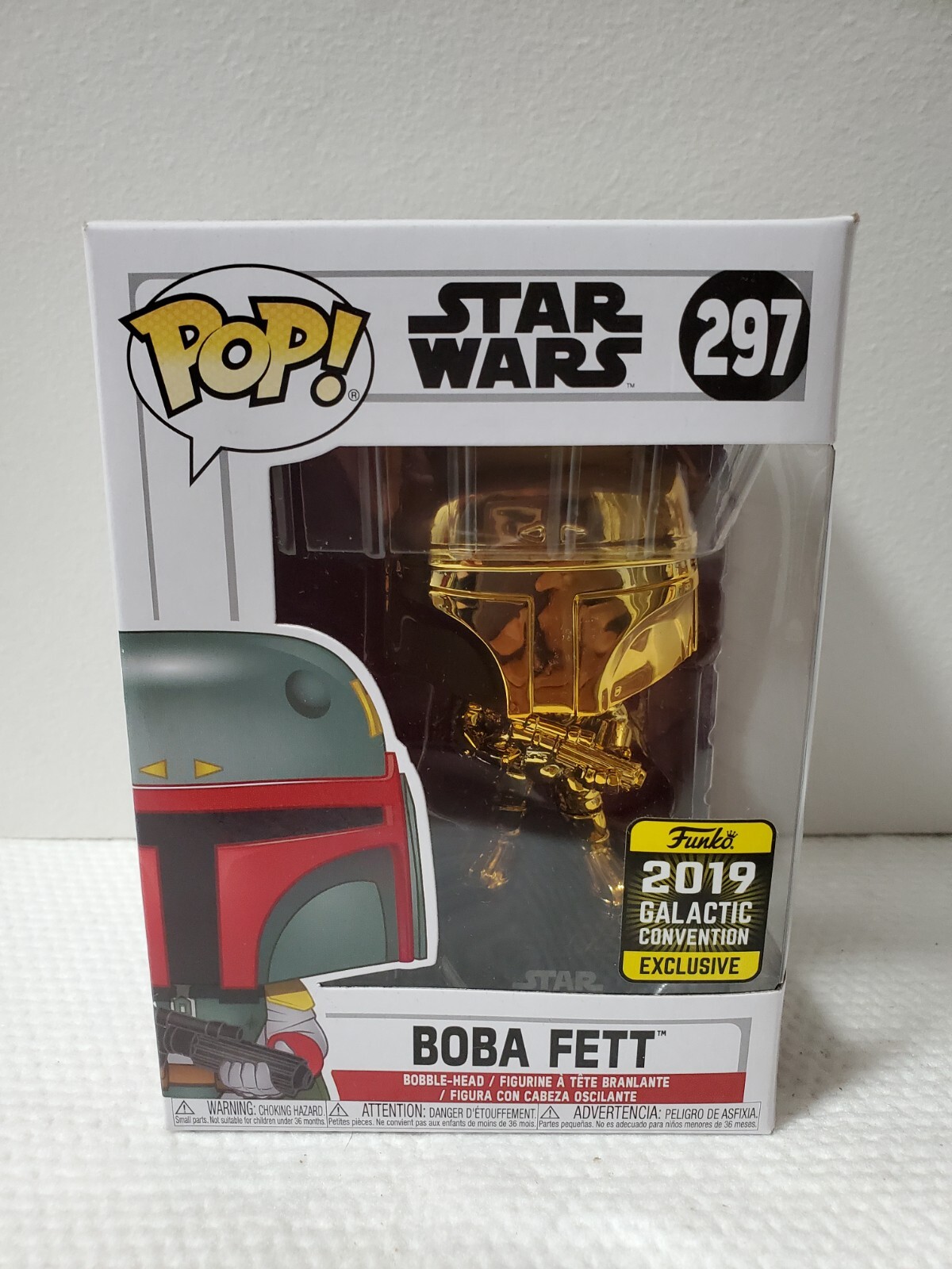 Funko Pop! Star Wars Boba Fett #297 Galactic Convention Exclusive 2019 ...