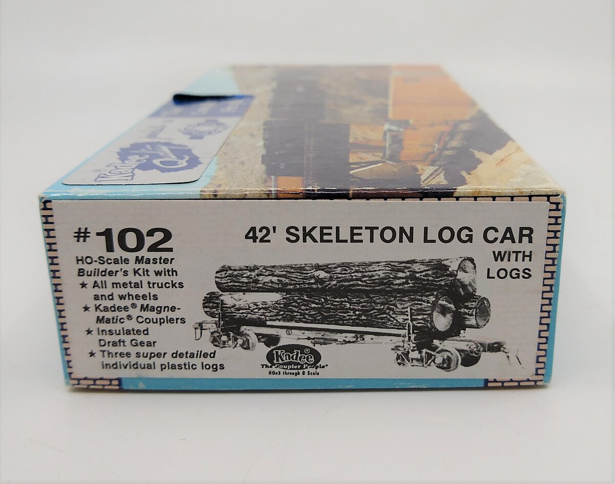 Kadee 102 Ho-scale Kit Skeleton Log Car With 3 Logs Highly Detailed for ...