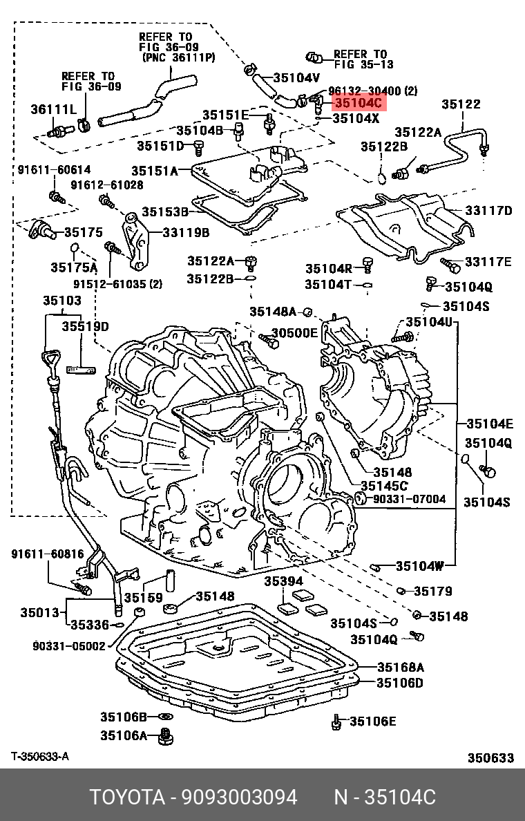 Genuine OE plug, breather, no.1 atm, 9093003094 for TOYOTA 90930-03094 ...